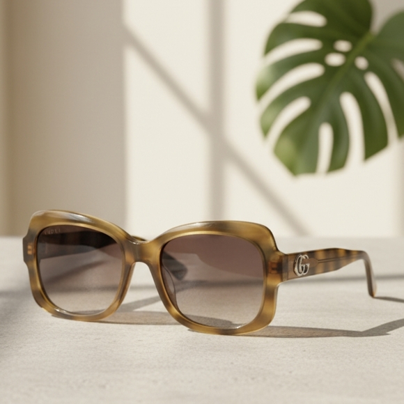 Gucci | Accessories | Gucci Tortoise Shell Sunglasses 39s With Case ...
